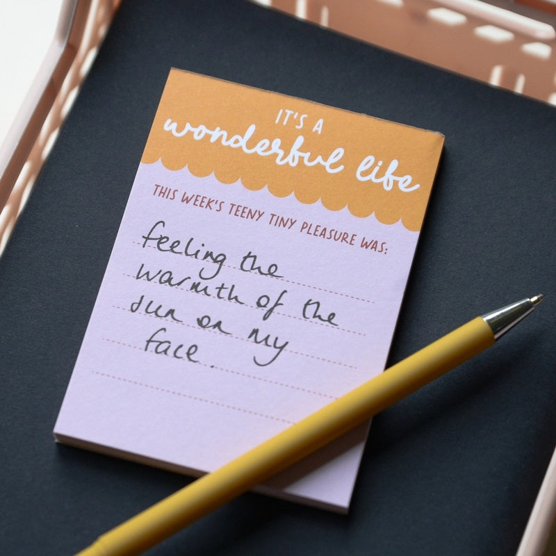 Wonderful Life Notepad – A7 Positive Pocket Pad – Protect the Planet