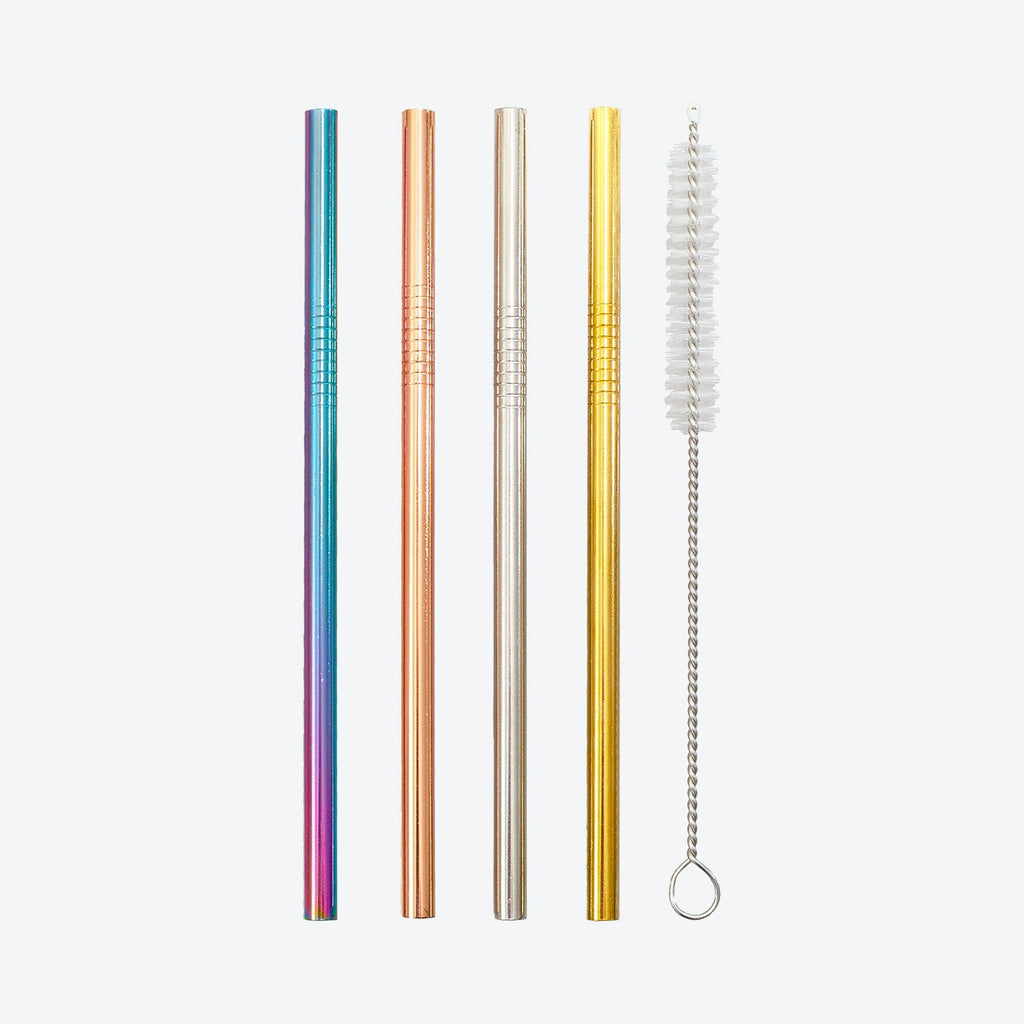 Mini Tones Straws – Reusable Metal Straw Set – Protect the Planet